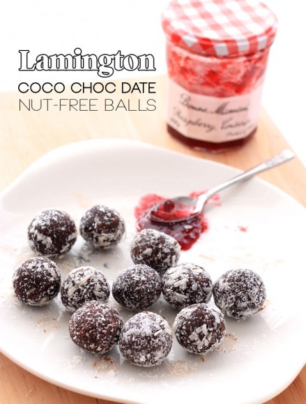 Nut-Free Coco Choc Date Lamington Balls | My Poppet Living