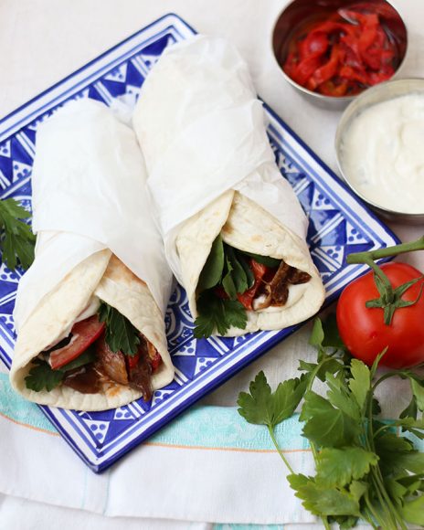 Greek Style Slow Cooked Lamb Wraps in just 10 Minutes!