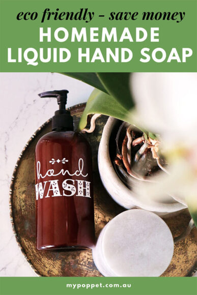 Homemade Liquid Hand Soap Recipe | My Poppet Living