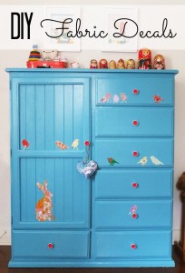 DIY Fabric Decals and Wardrobe Makeover | My Poppet Makes