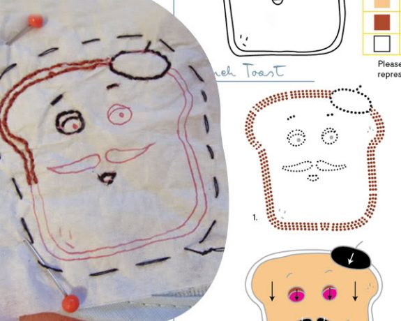 How To: French Toast Embroidered Baby Bib | My Poppet Makes