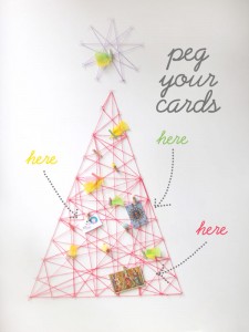 How To: String Art Christmas Tree & Card Display | My Poppet Makes