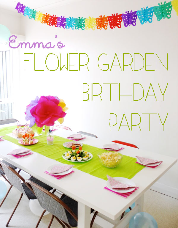 Flower Garden Birthday Party Theme | My Poppet Makes