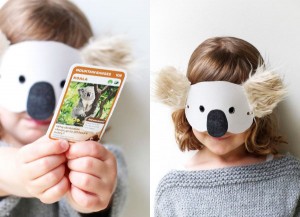Kids Craft: Koala Mask with Template | My Poppet Makes