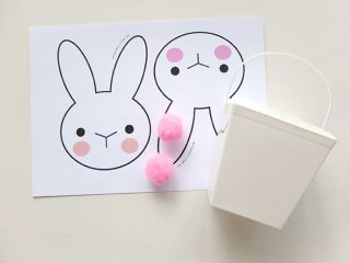 Easter Craft - Bunny Takeout Box with Printable | My Poppet Makes