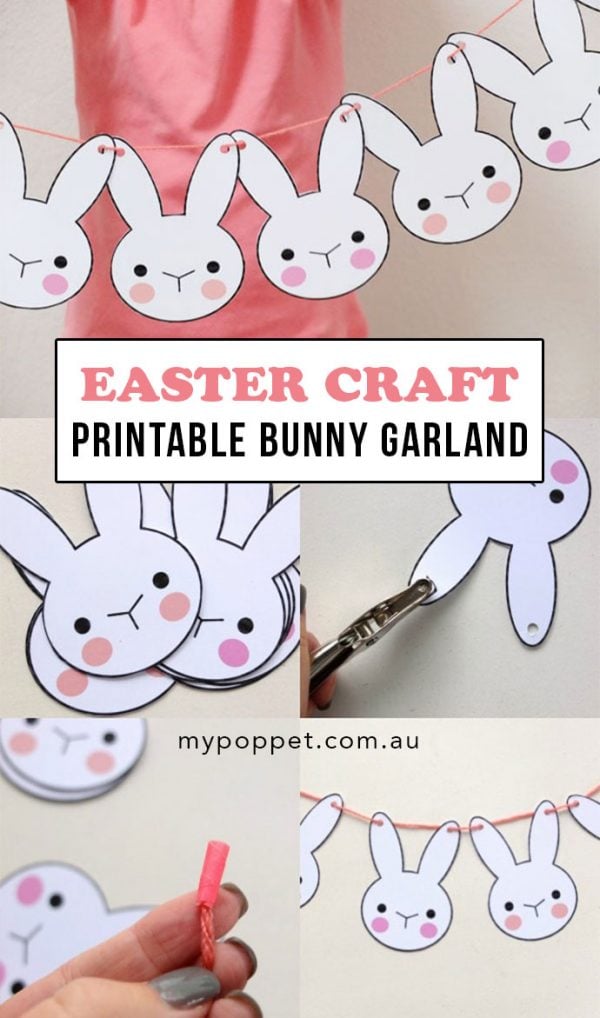 Bunny Bunting - Printable Easter Craft | My Poppet Makes