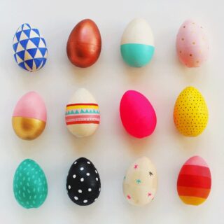 How to Paint Wooden Easter Eggs | My Poppet Makes