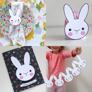 Bunny Bunting - Printable Easter Craft | My Poppet Makes
