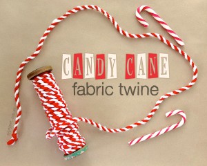 Candy Cane Fabric Twine - Perfect for Christmas Gift Wrapping