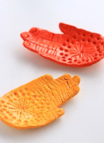 Kids Craft: Mid Century Ceramic Hand Dish | My Poppet Makes