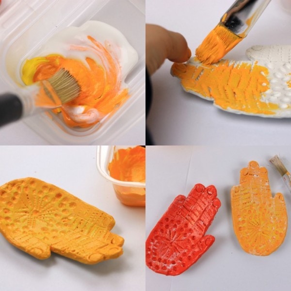 Kids Craft: Mid Century Ceramic Hand Dish | My Poppet Makes