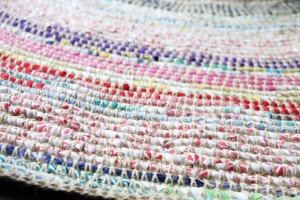 Coil + Crochet Scrap Fabric Rug DIY | My Poppet Makes