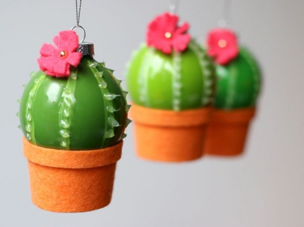 DIY: Cactus Christmas Bauble Ornaments | My Poppet Makes