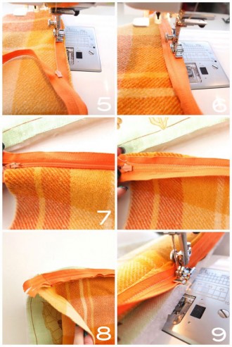 How To Sew an Easy Zippered Pillow Cover | My Poppet Makes