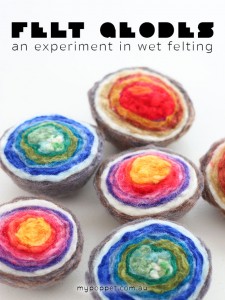 An Experiment in Wet Felting - Felt Geodes | My Poppet Makes