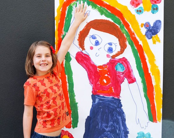 Kids Art Activity: Life-size Self Portrait | My Poppet Makes