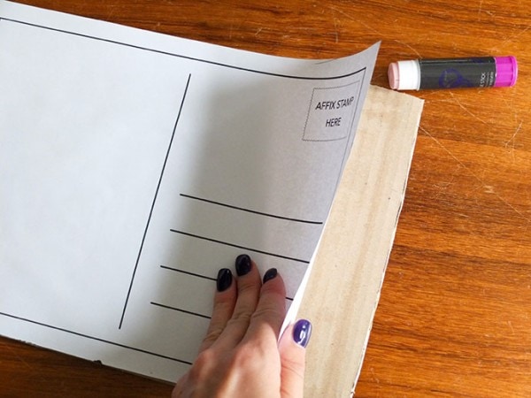 Giant Stamp Postcard with Printables | My Poppet Makes