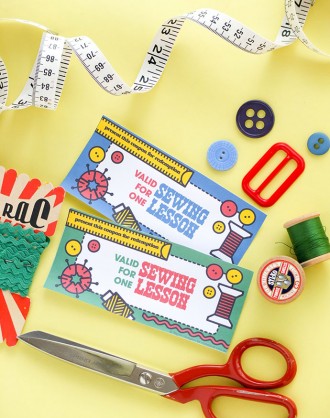 Printable: Craft Lesson Gift Certificates | My Poppet Makes