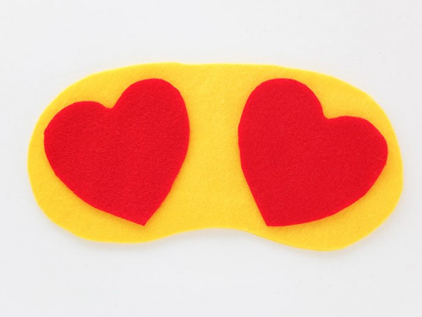 Heart Eyes Emoji Sleeping Mask | My Poppet Makes