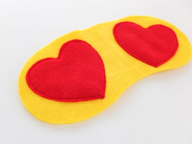 Heart Eyes Emoji Sleeping Mask | My Poppet Makes