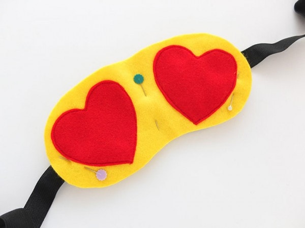 Heart Eyes Emoji Sleeping Mask | My Poppet Makes