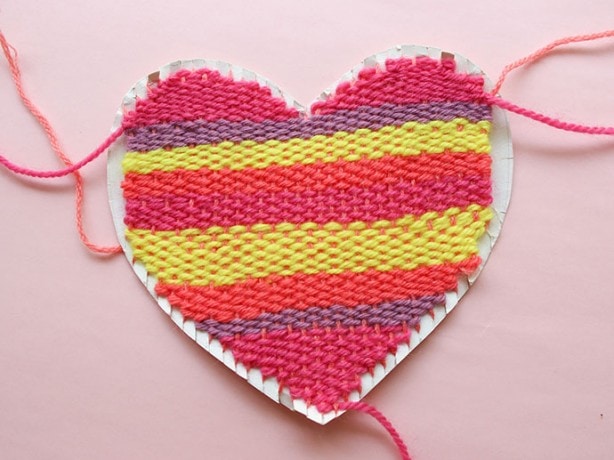 How to Weave a Heart Shape Tapestry | My Poppet Makes