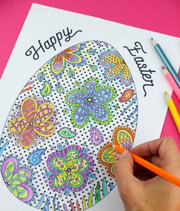 Printable: Easter Colouring Page | My Poppet Makes