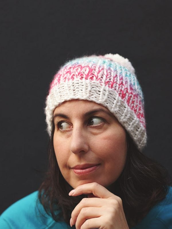 Speckled Beanie Knitting Pattern | My Poppet Makes