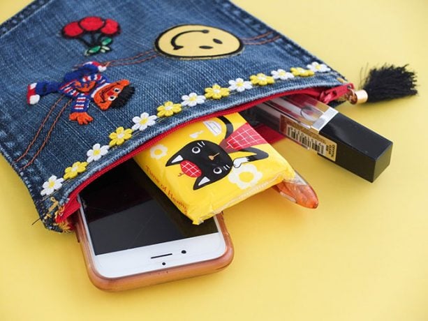 Upcycle Craft: Portable Pocket Pouch | My Poppet Makes