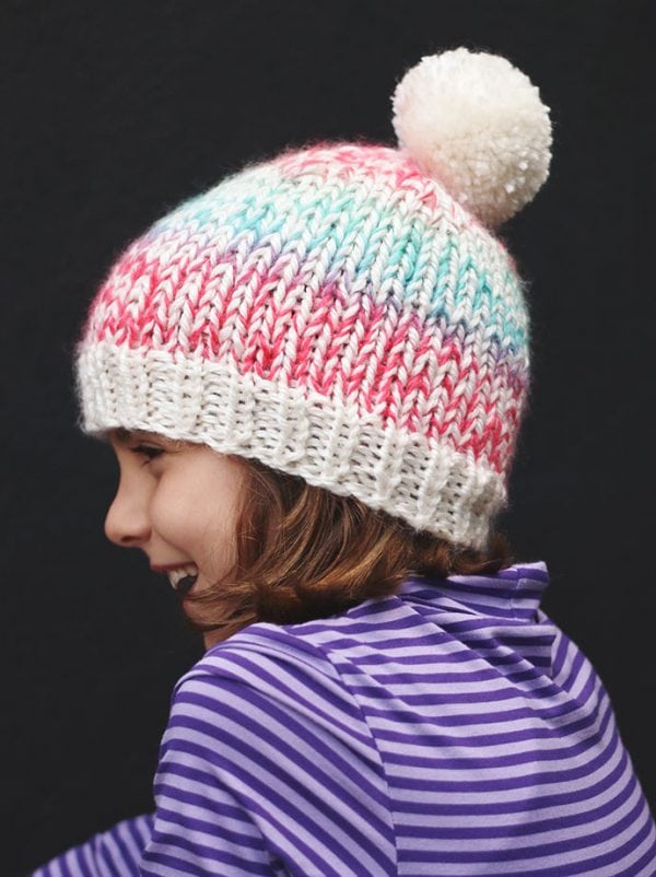 Speckled Beanie Knitting Pattern | My Poppet Makes