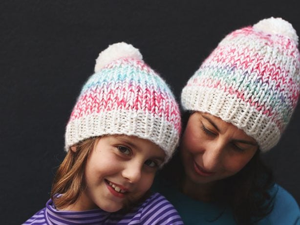 Speckled Beanie Knitting Pattern | My Poppet Makes