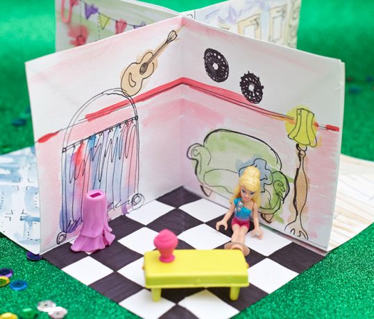 Papercraft: Folding Paper Dollhouse | My Poppet Makes