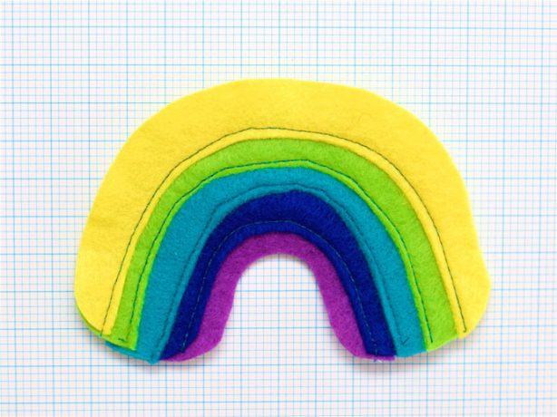 Felt Craft: Rainbow Bag Charm | My Poppet Makes