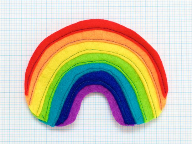 Felt Craft: Rainbow Bag Charm | My Poppet Makes