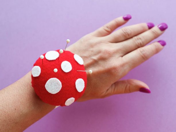 DIY: Toadstool Wrist Pincushion | My Poppet Makes