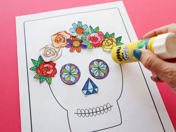 Free Halloween Printable: Decorate a Sugar Skull Activity Page | My ...