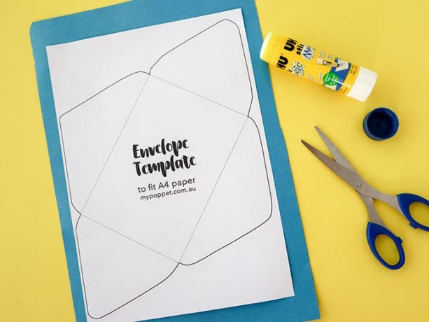 Recycle Craft: How to make an Envelope with Printable Template
