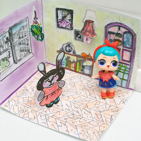 Le Papier Apartment - Printable Paper Doll House | My Poppet Makes