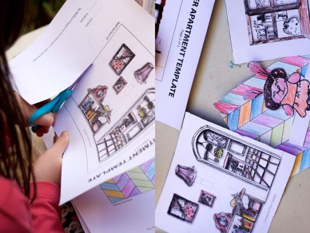 Le Papier Apartment - Printable Paper Doll House | My Poppet Makes