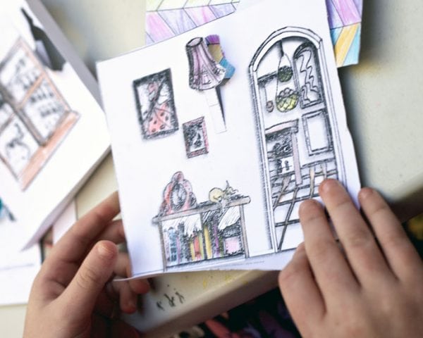 Le Papier Apartment - Printable Paper Doll House | My Poppet Makes