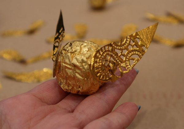 Harry Potter Party Craft - Chocolate Golden Snitches | My Poppet Makes