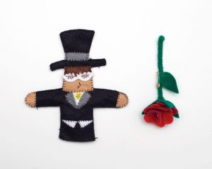 Sailor Moon Tuxedo Mask Finger Puppet | My Poppet Makes