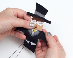 Sailor Moon Tuxedo Mask Finger Puppet | My Poppet Makes