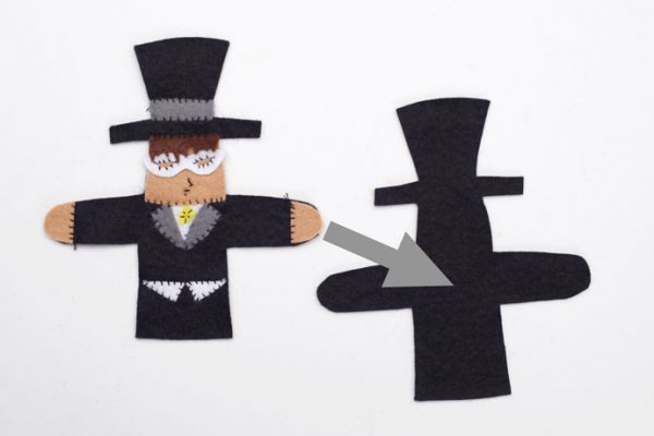 Sailor Moon Tuxedo Mask Finger Puppet | My Poppet Makes