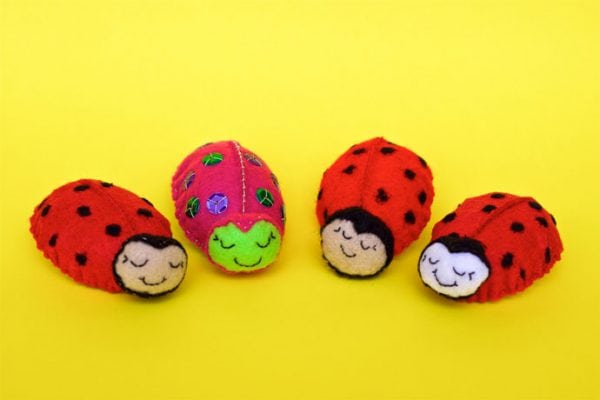 Stitch a Cute Ladybug Brooch | My Poppet Makes