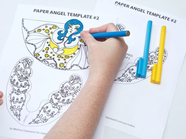 Printable Paper Angel Christmas Decoration | My Poppet Makes