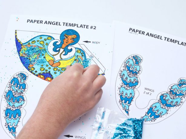 Printable Paper Angel Christmas Decoration | My Poppet Makes
