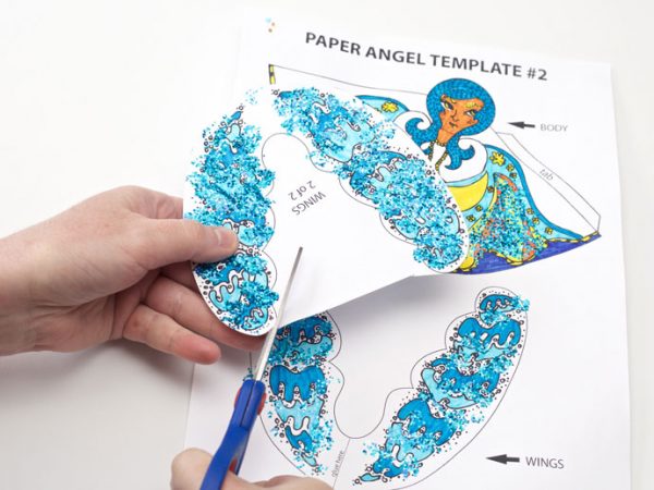 Printable Paper Angel Christmas Decoration | My Poppet Makes