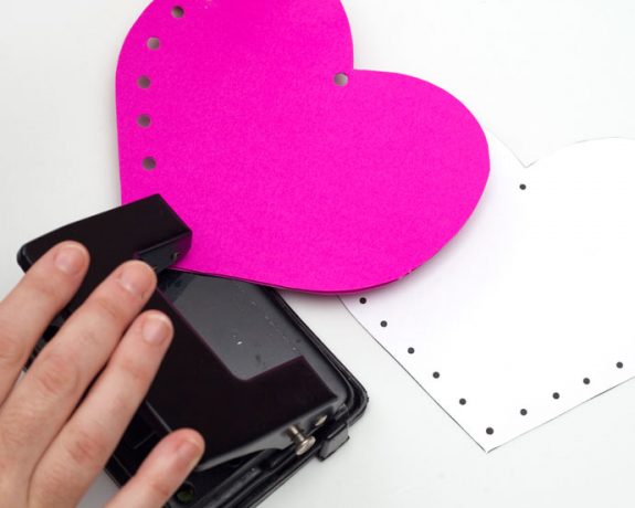 Kids Craft: Valentine’s Day Paper Heart Pouch | My Poppet Makes