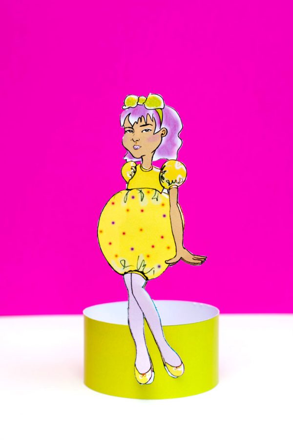 Print & Cut: DIY Paper Doll with 5 Outfits | My Poppet Makes